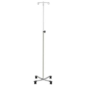 IV Stand, 2 Hook, Tru Loc Mechanism, 4 Leg, Chrome Base