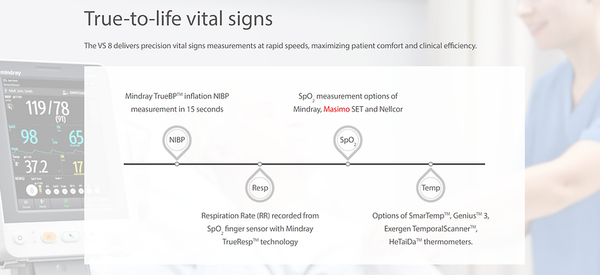 Mindray VS 8: High-Speed, Accurate Vital Signs Monitor | Hospital ...